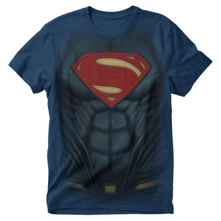 Playera Hombre Superman Costume Azul - Officially Licensed