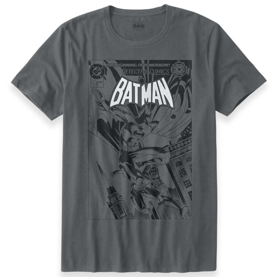 Playera para Hombre Batman Comic Gris - Officially Licensed